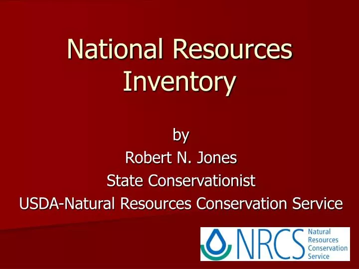 PPT - National Resources Inventory PowerPoint Presentation, free ...