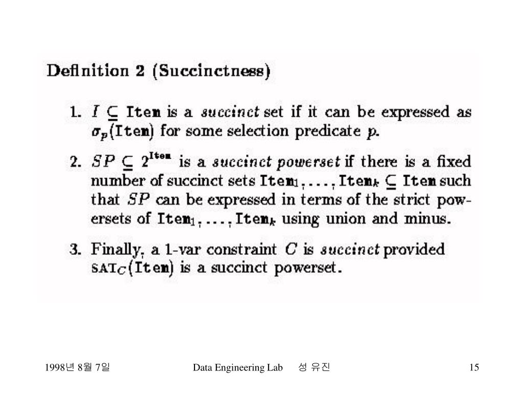 Ppt Exploratory Mining And Pruning Optimization Of Constrained
