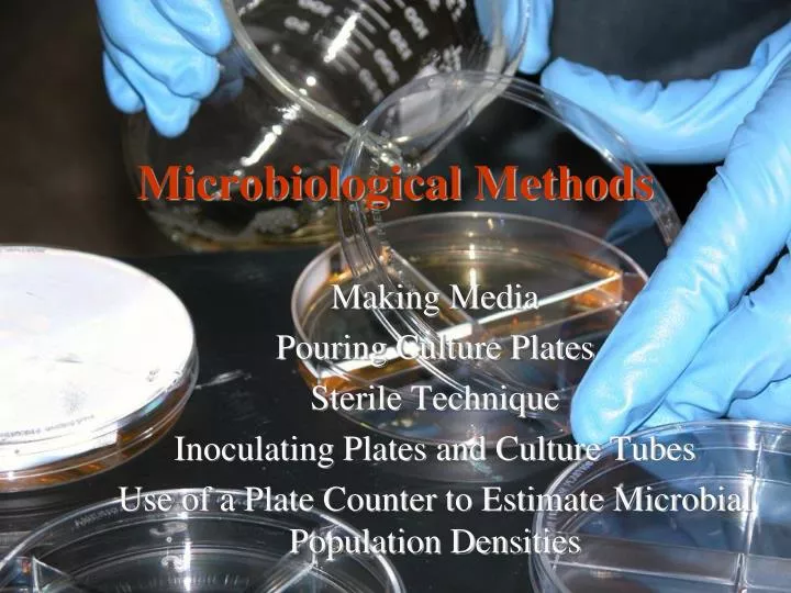 PPT - Microbiological Methods PowerPoint Presentation, free download ...