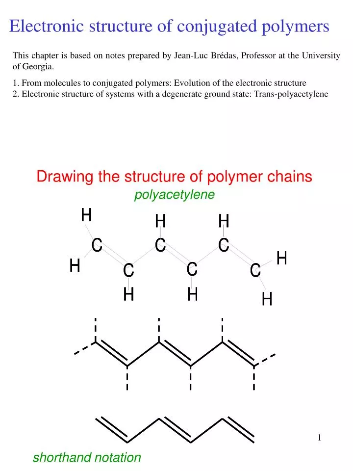 PPT - Drawing the structure of polymer chains PowerPoint Presentation ...