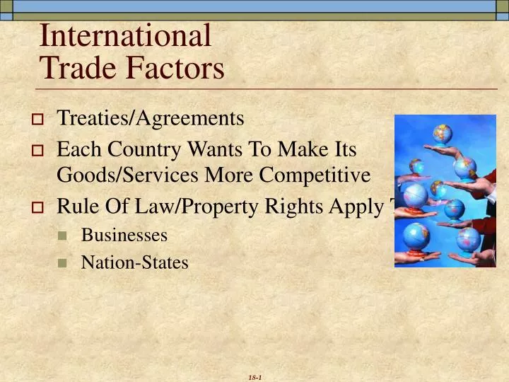PPT - International Trade Factors PowerPoint Presentation, free ...