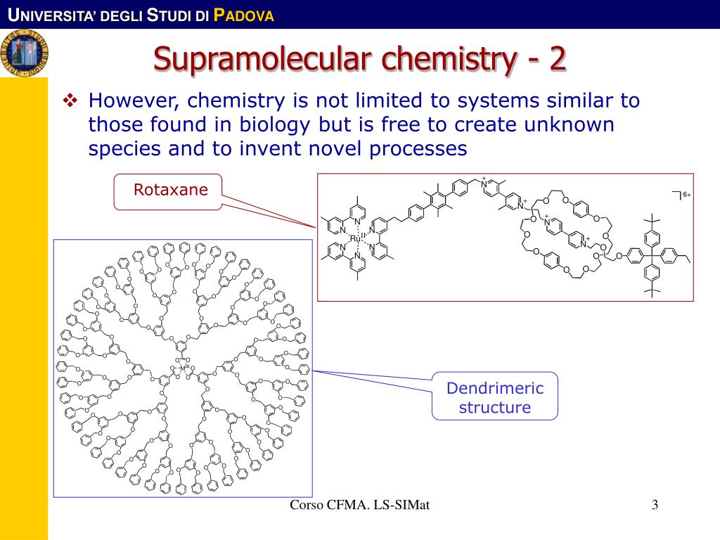 PPT - Chimica Fisica dei Materiali Avanzati Part 2 – Supramolecular ...