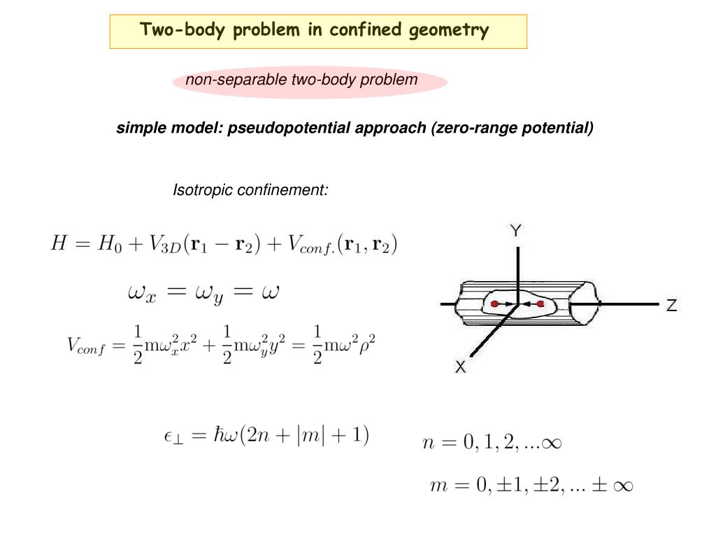 PPT - Few-body physics of ultracold atoms and molecules in confined ...