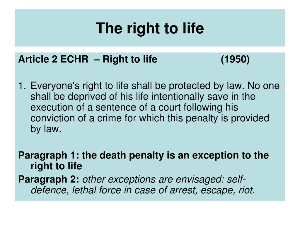 PPT - THE DEATH PENALTY Human rights protection ECHR case studies ...