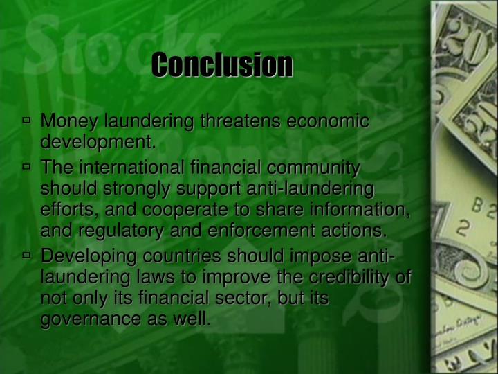 PPT - The Effects of Money Laundering on Economic Development ...