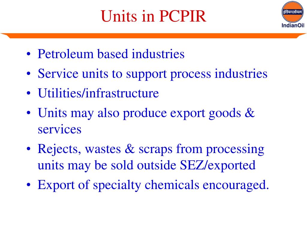 PPT - Petroleum, Chemicals and Petrochemicals Investment region (PCPIRs ...