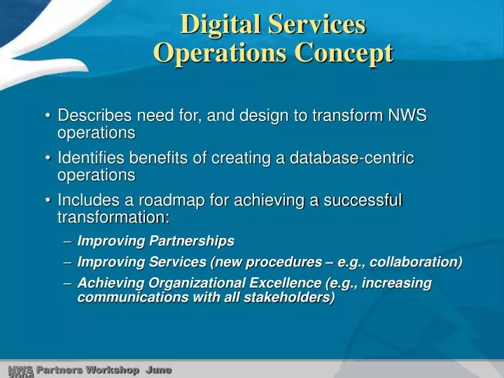 PPT - Digital Services Operations Concept PowerPoint Presentation, free ...
