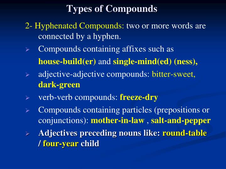 PPT - Compounding in English PowerPoint Presentation - ID:1753012