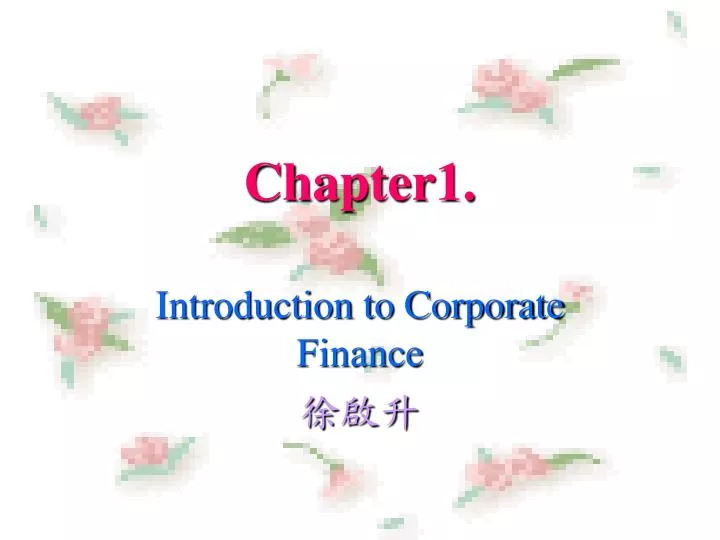 PPT - Chapter1. PowerPoint Presentation, free download - ID:1753371