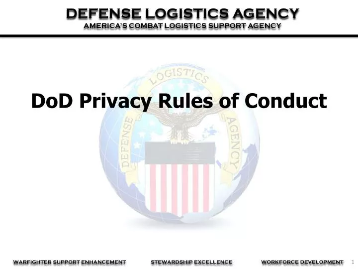 PPT - DoD Privacy Rules of Conduct PowerPoint Presentation, free ...