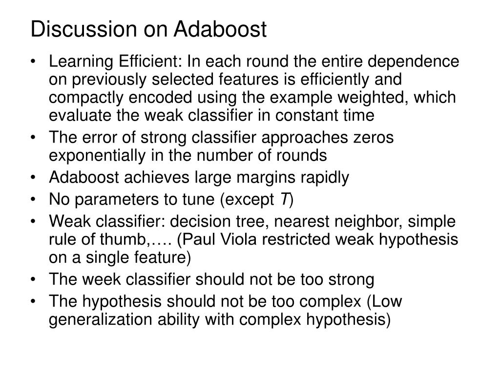 Ppt Adaboost Algorithm And Its Application On Object Detection Powerpoint Presentation Id