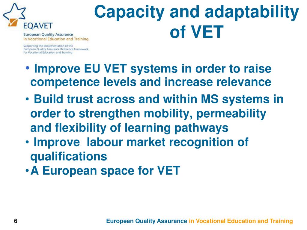 PPT - EQAVET Supporting European quality assurance in Vocational ...