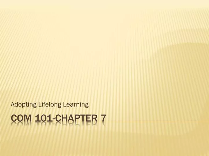 PPT - COM 101-Chapter 7 PowerPoint Presentation, free download - ID:1754163