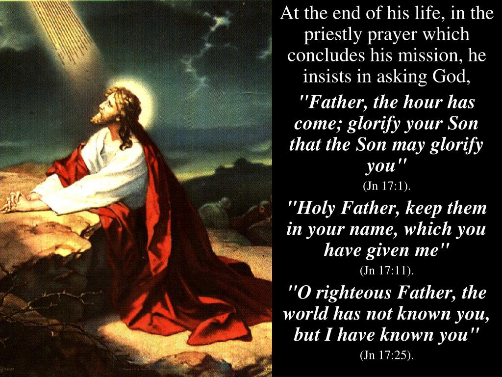 PPT - Jesus' Awareness of His Unique Relationship to the Father General ...