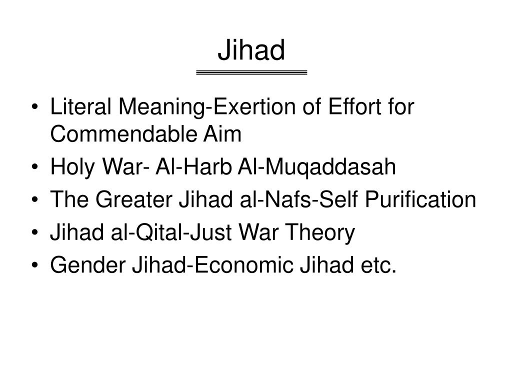 PPT - Islamic ethics Of War & peace PowerPoint Presentation, free ...