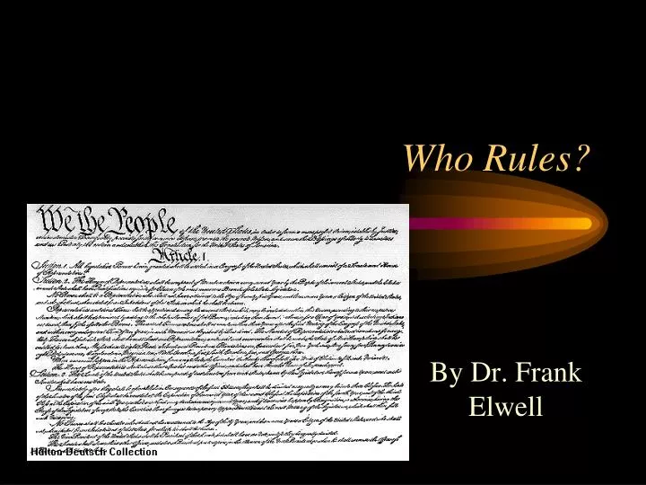 PPT - Who Rules? PowerPoint Presentation, free download - ID:1754424