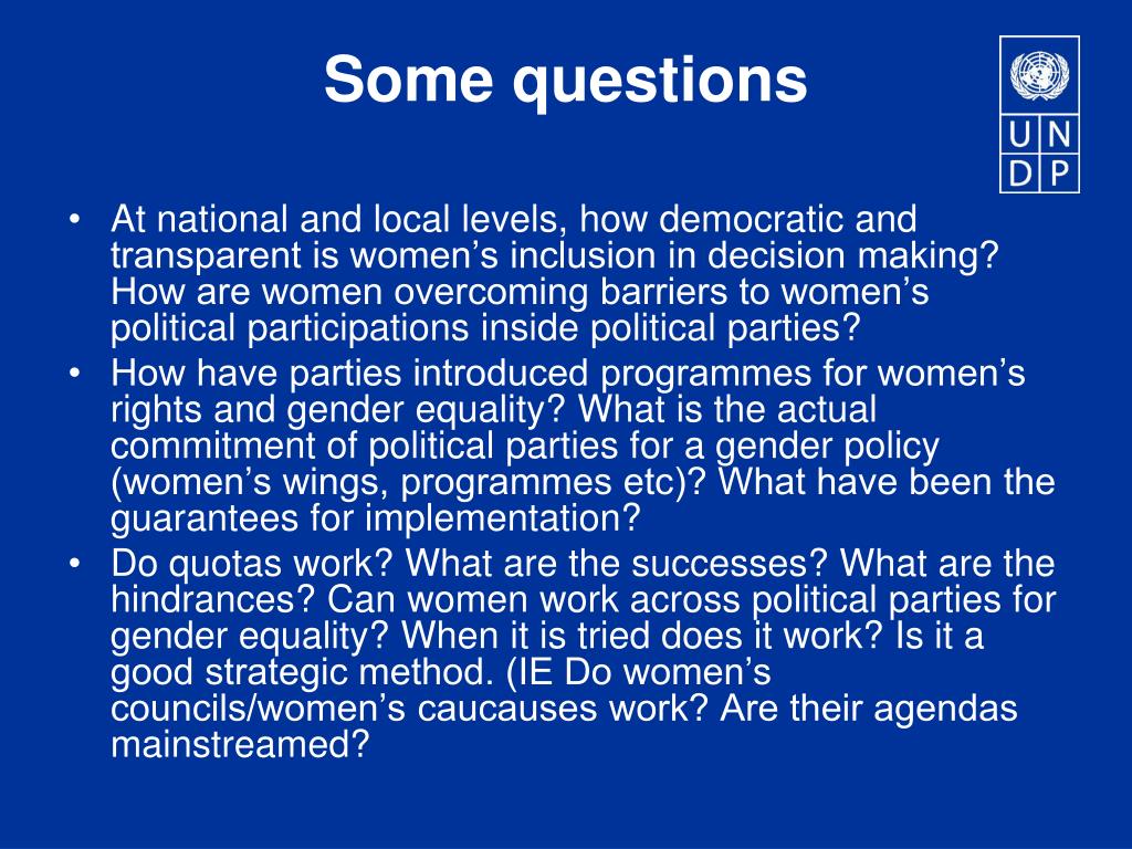 PPT - Women’s Political Participation in the EE and CIS Emerging Themes ...