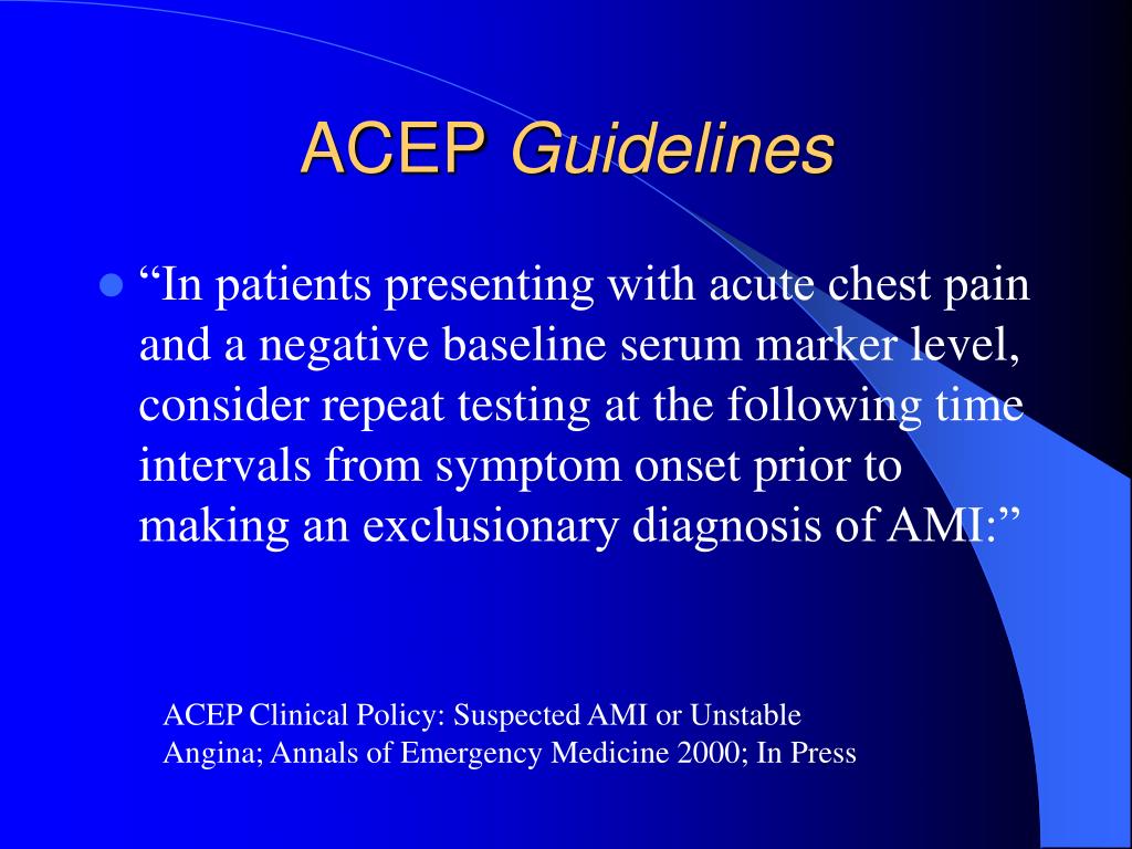 PPT - Optimizing Serum Markers for Acute Myocardial Infarction ...