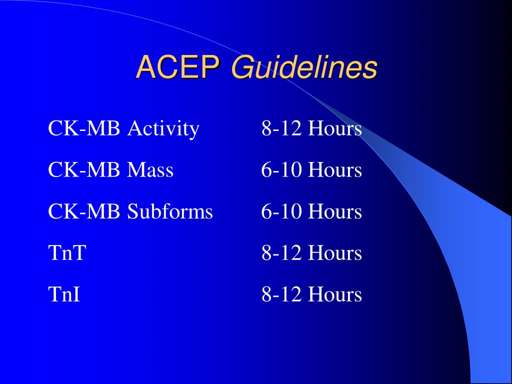 PPT - Optimizing Serum Markers for Acute Myocardial Infarction ...