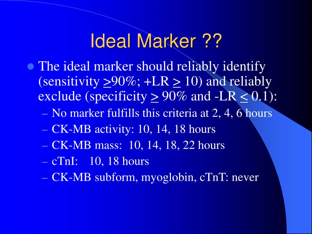 PPT - Optimizing Serum Markers for Acute Myocardial Infarction ...