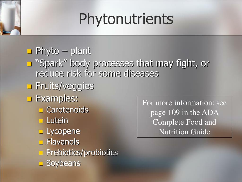 PPT - Vitamins, Minerals, Antioxidants, Phytonutrients, Functional ...