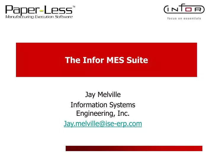 PPT - The Infor MES Suite PowerPoint Presentation, free download - ID ...