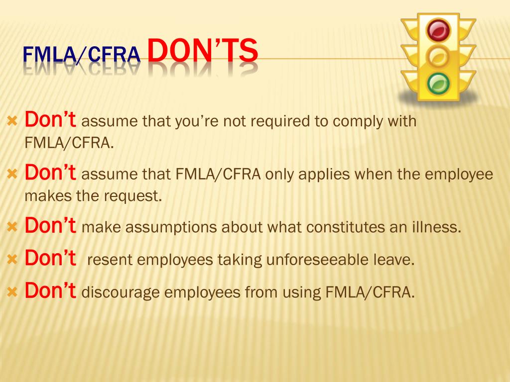 PPT - Family and Medical Leave LAWS PowerPoint Presentation, free ...