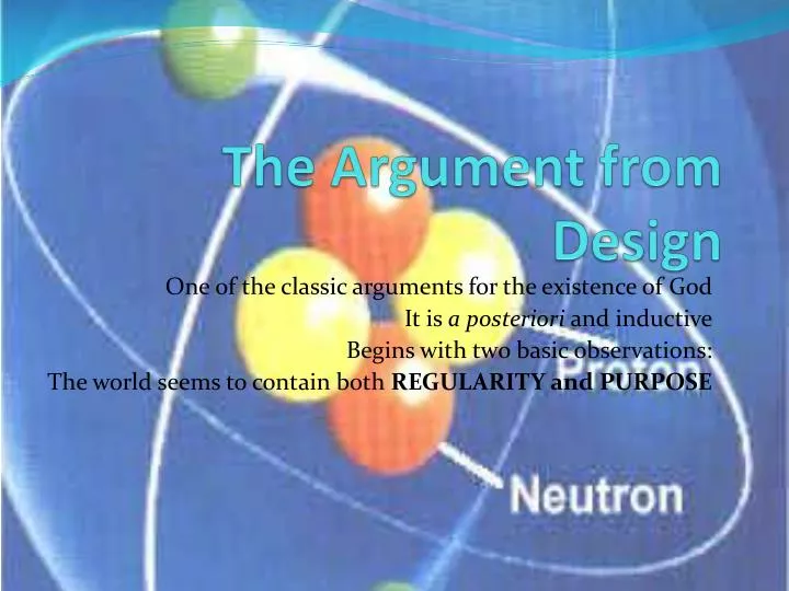 PPT - The Argument from Design PowerPoint Presentation, free download ...