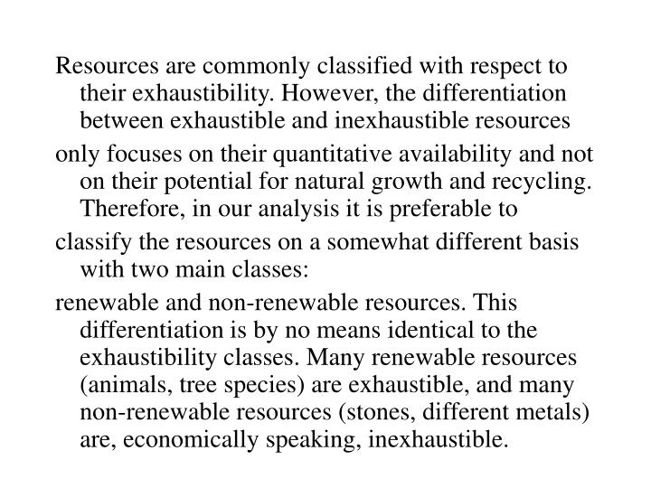 PPT - Classification of Natural Resources PowerPoint Presentation - ID ...