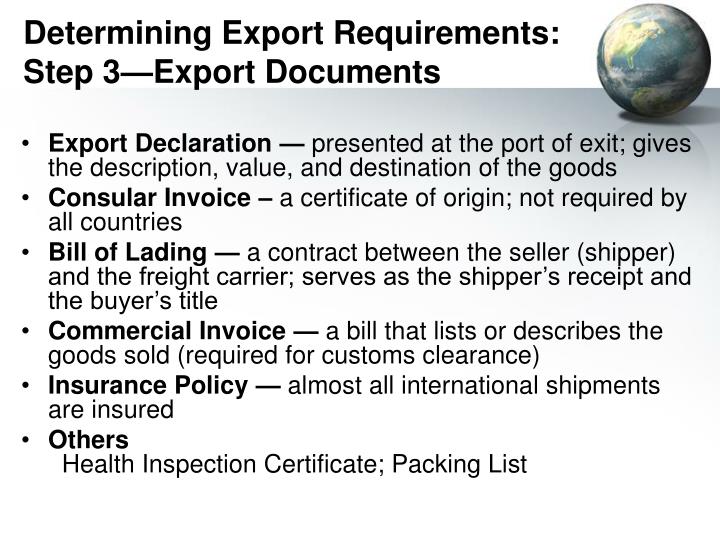 PPT - Steps in the Exporting Process PowerPoint Presentation - ID:1756480
