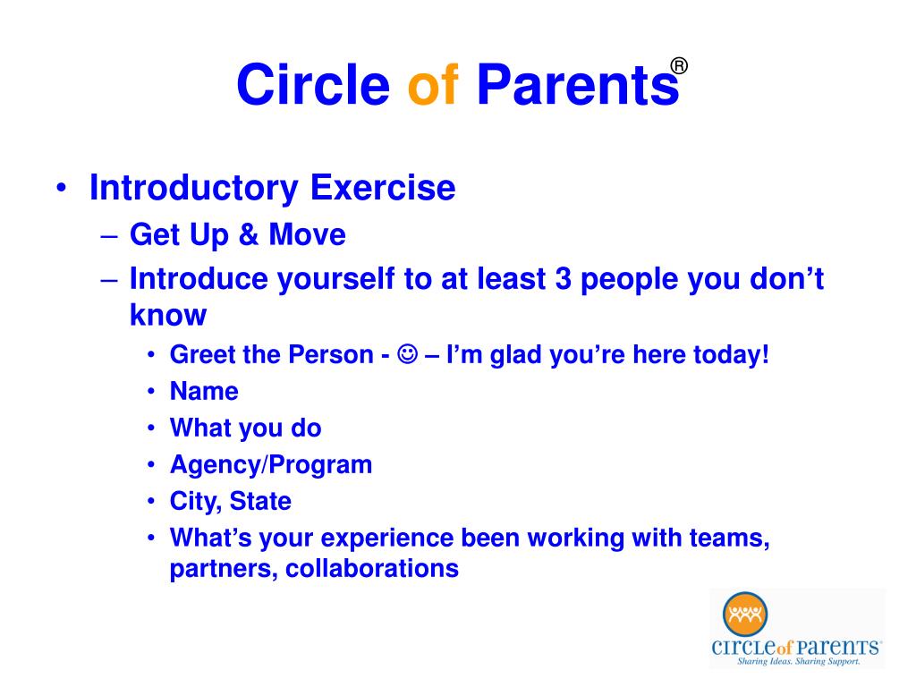 PPT - Circle of Parents Partners for Kids: United Hands Make the Best ...