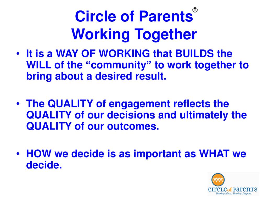 PPT - Circle of Parents Partners for Kids: United Hands Make the Best ...