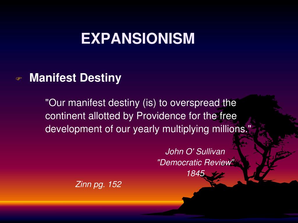 PPT - Expansionism rapid settlement & economic development of the West ...