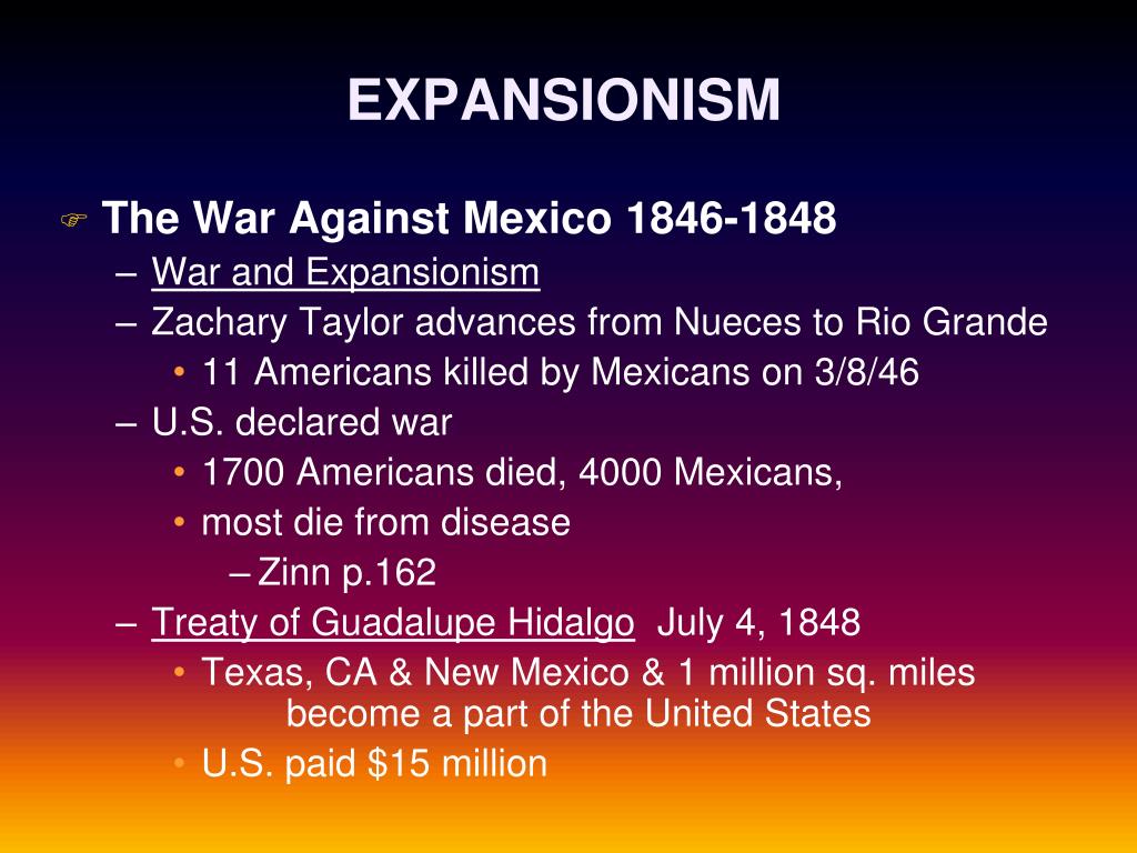PPT - Expansionism rapid settlement & economic development of the West ...
