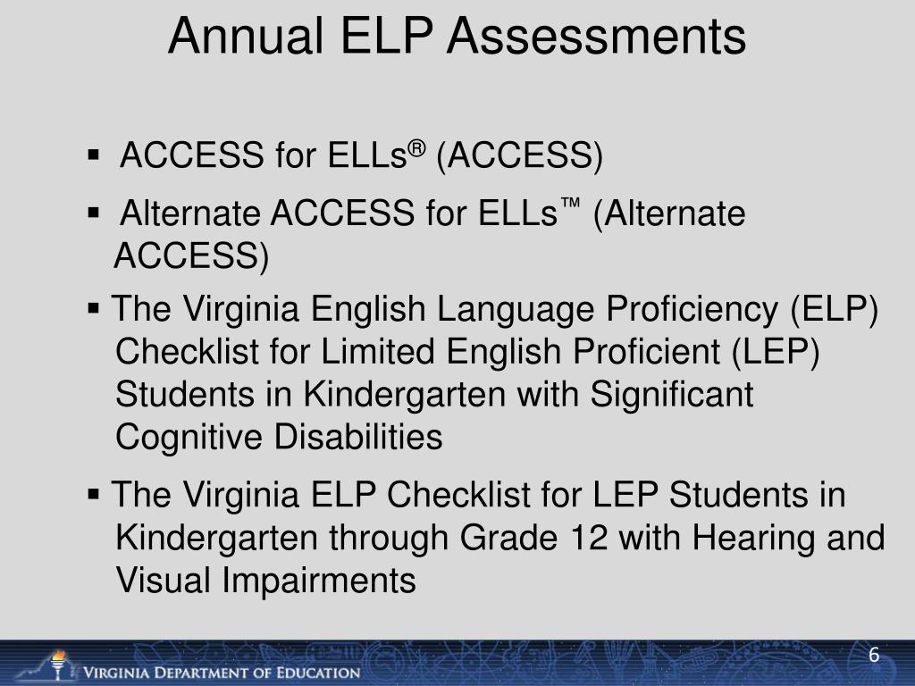 PPT - Limited English Proficient Students’ Participation in Statewide ...