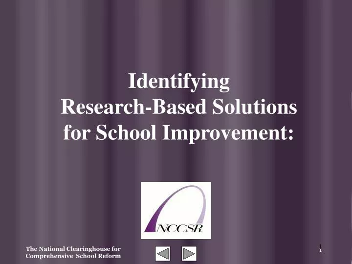 PPT - Identifying Research-Based Solutions for School Improvement ...