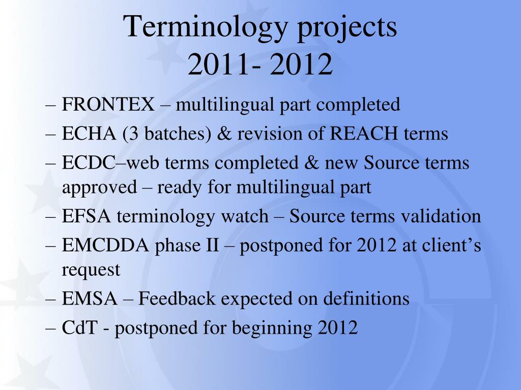 PPT - TERMINOLOGY MANAGEMENT AT THE TRANSLATION CENTRE PowerPoint ...