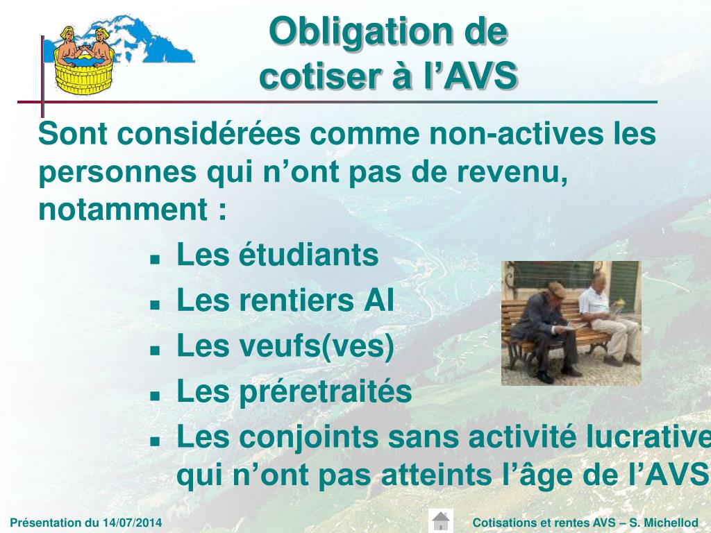 PPT - PRERETRAITE ET AVS Conférencier : S. Michellod PowerPoint ...