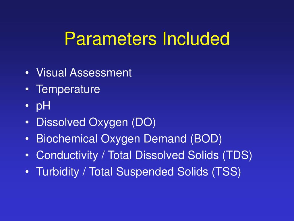 PPT - Water Quality Parameters PowerPoint Presentation, free download ... PPT - Water Quality Parameters PowerPoint Presentation, free download ...