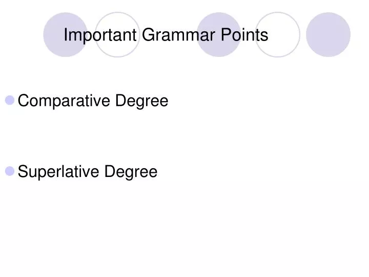 PPT - Important Grammar Points PowerPoint Presentation, free download ...