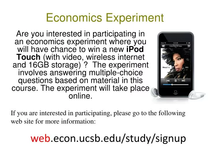 PPT - Economics Experiment PowerPoint Presentation, free download - ID ...