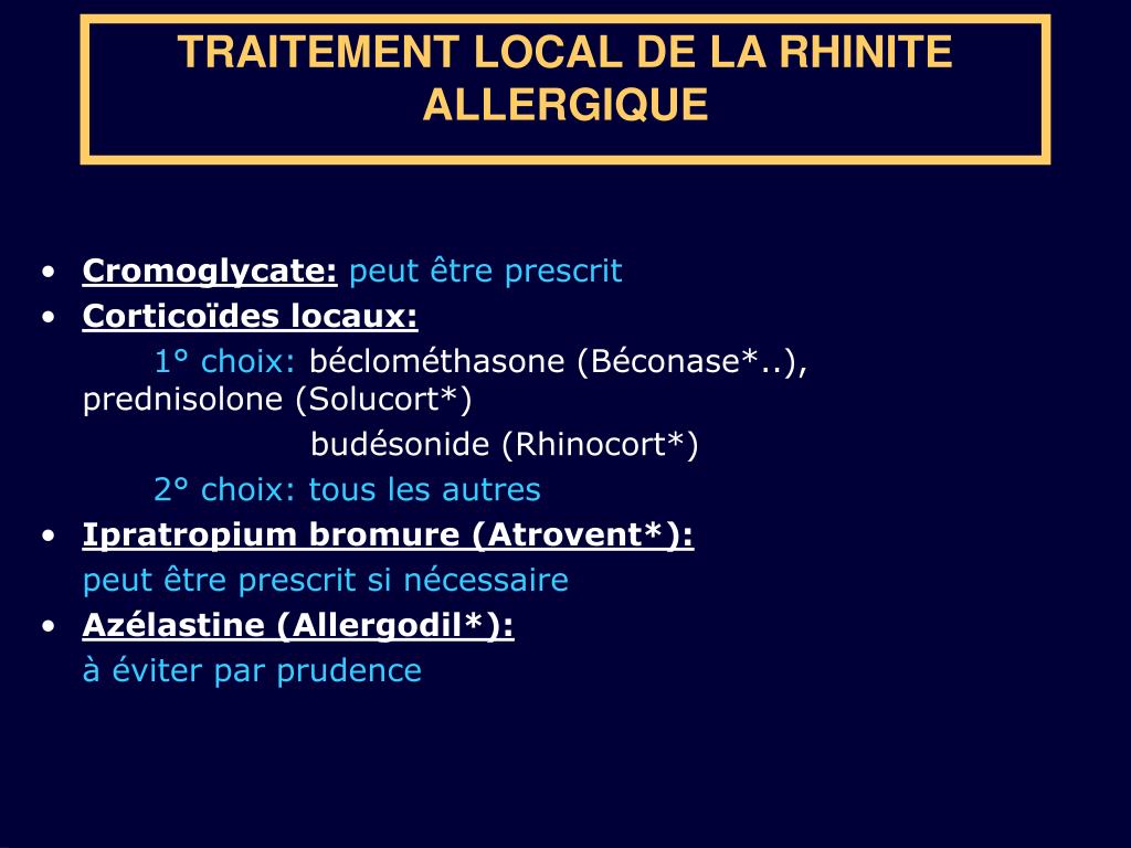 PPT - TRAITEMENT DE L’ASTHME ET DE LA RHINITE CHEZ LA FEMME ENCEINTE ...