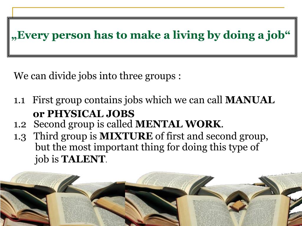 PPT - JOBS and EMPLOYMENT PowerPoint Presentation, free download - ID ...