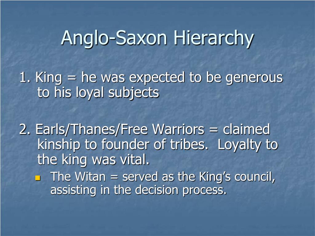PPT - The Anglo-Saxon Period 449-1066 Anno domini (In the year of our ...