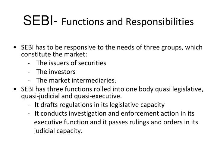 PPT - SECURITIES AND EXCHANGE BOARD OF INDIA(SEBI) PowerPoint ...