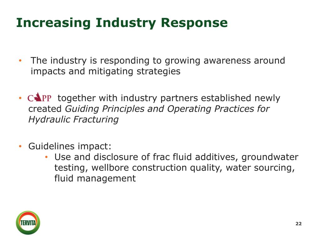 PPT - Chemical Characteristics of Frac Flowback Water & Technologies ...