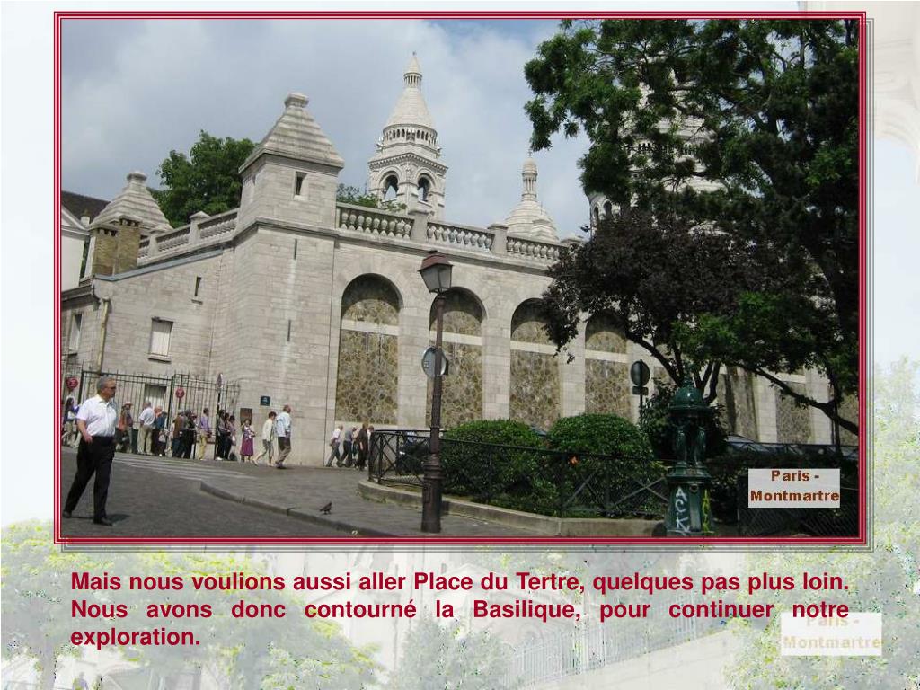 PPT - UN PETIT TOUR A MONTMARTRE PowerPoint Presentation, free download ...