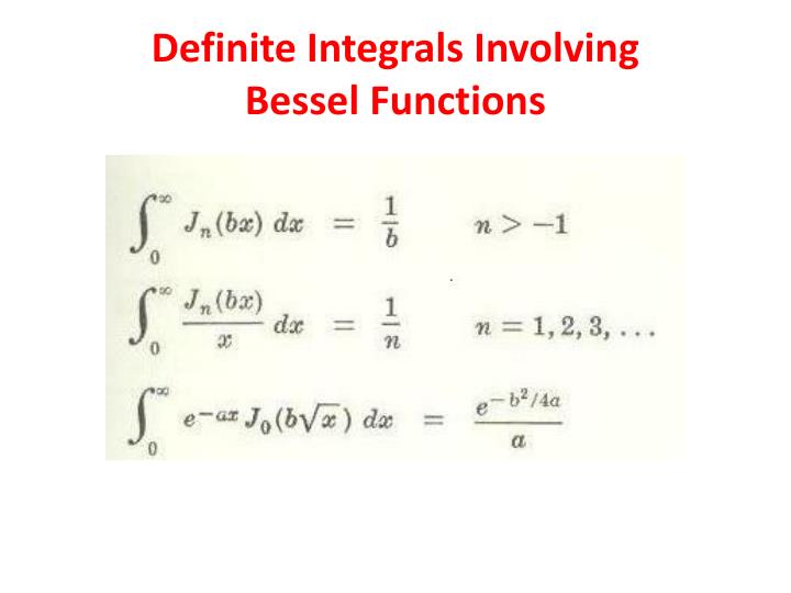 PPT - BESSEL’S EQUATION AND BESSEL FUNCTIONS : PowerPoint Presentation ...
