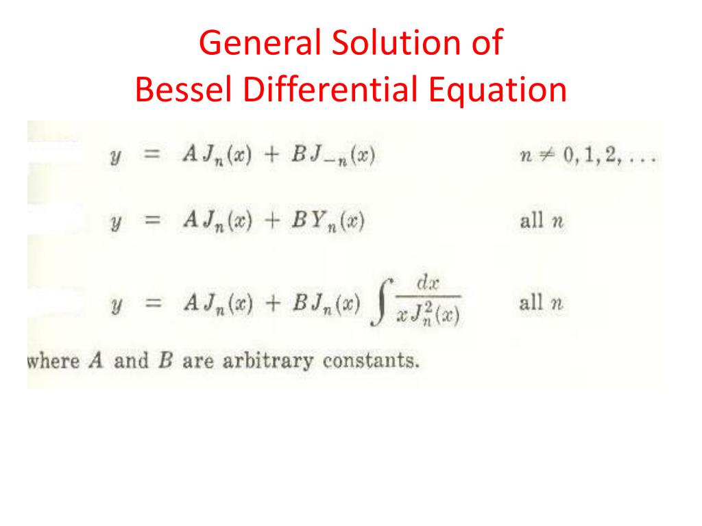 PPT - BESSEL’S EQUATION AND BESSEL FUNCTIONS : PowerPoint Presentation ... PPT - BESSEL’S EQUATION AND BESSEL FUNCTIONS : PowerPoint Presentation ...