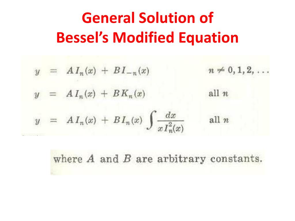 PPT - BESSEL’S EQUATION AND BESSEL FUNCTIONS : PowerPoint Presentation ... PPT - BESSEL’S EQUATION AND BESSEL FUNCTIONS : PowerPoint Presentation ...